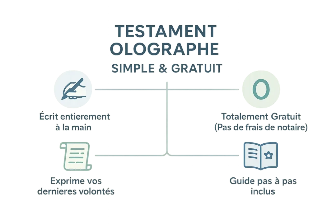 Testament olographe modèle gratuit simple & valide 2025